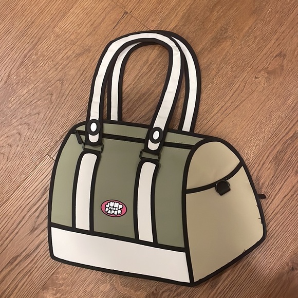 Jump from Paper | Bags | Jump From Paper Flat Duffle Handbag Olive ...